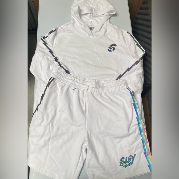 Soleboy | Jackets & Coats | Soleboy White Reflective Tracksuit | Poshmark